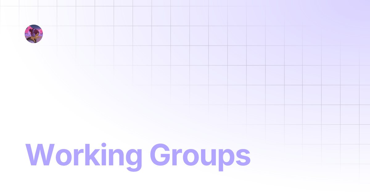 Working Groups | okD Community Wiki