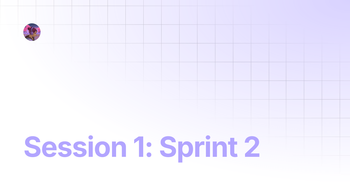 Session 1: Sprint 2 | okD Community Wiki